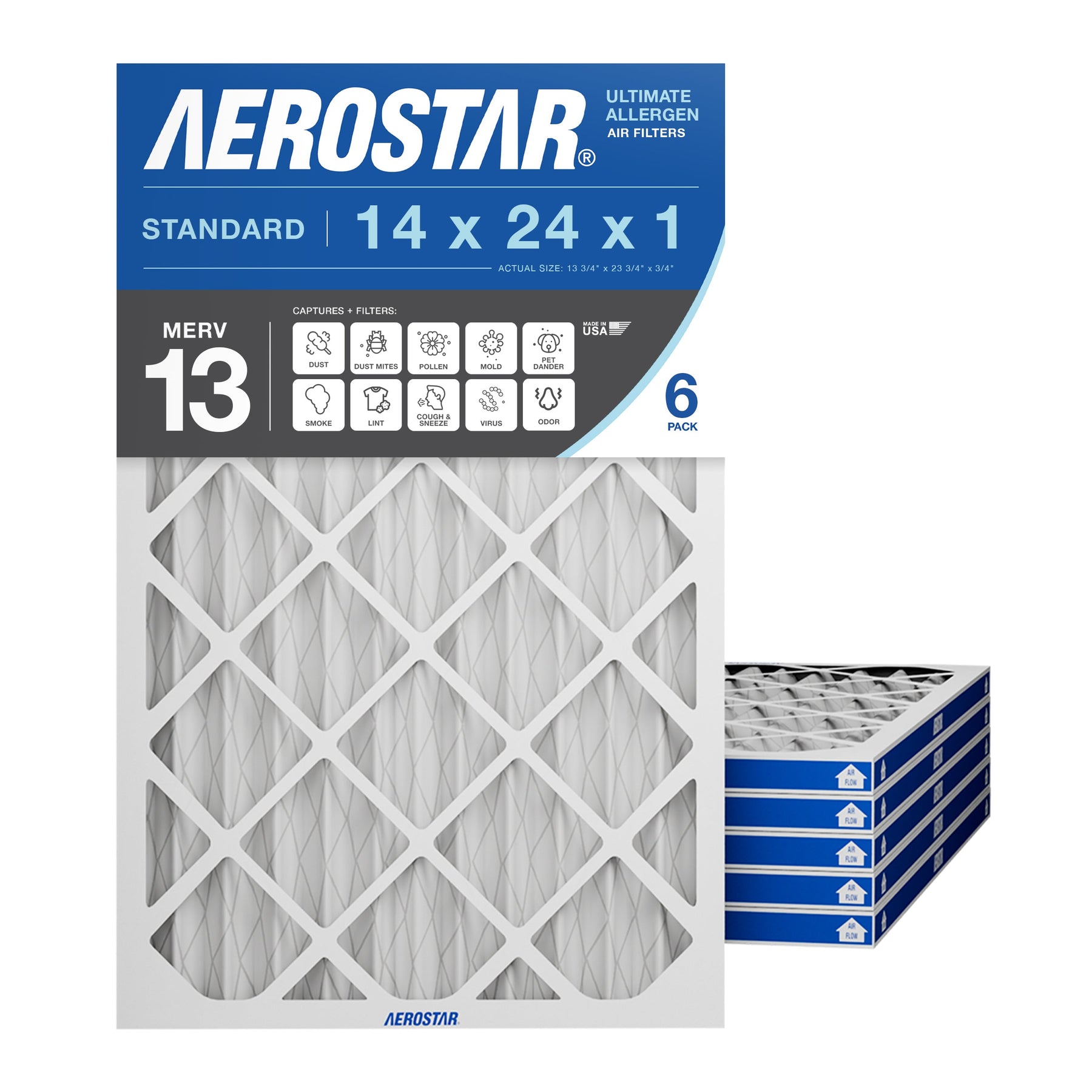 14x24x1 Aerostar Air Filter – Factory Direct Filters