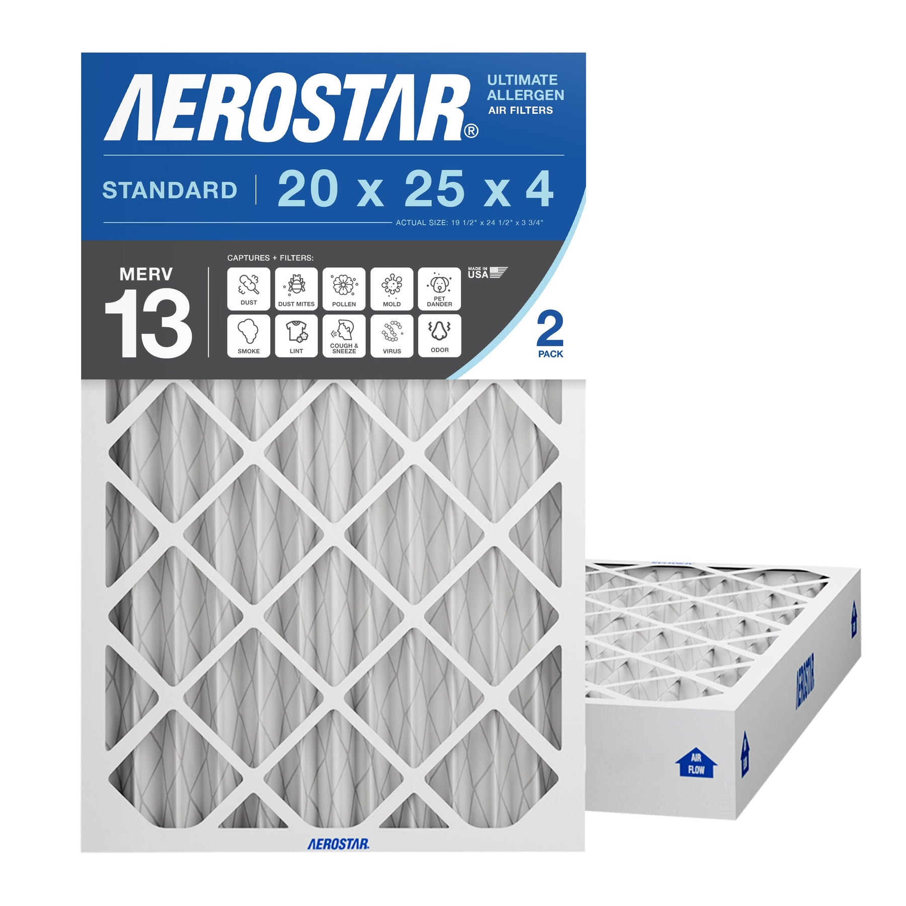 20x25x4 Commercial & Residential Aerostar Air Filter – Factory Direct ...