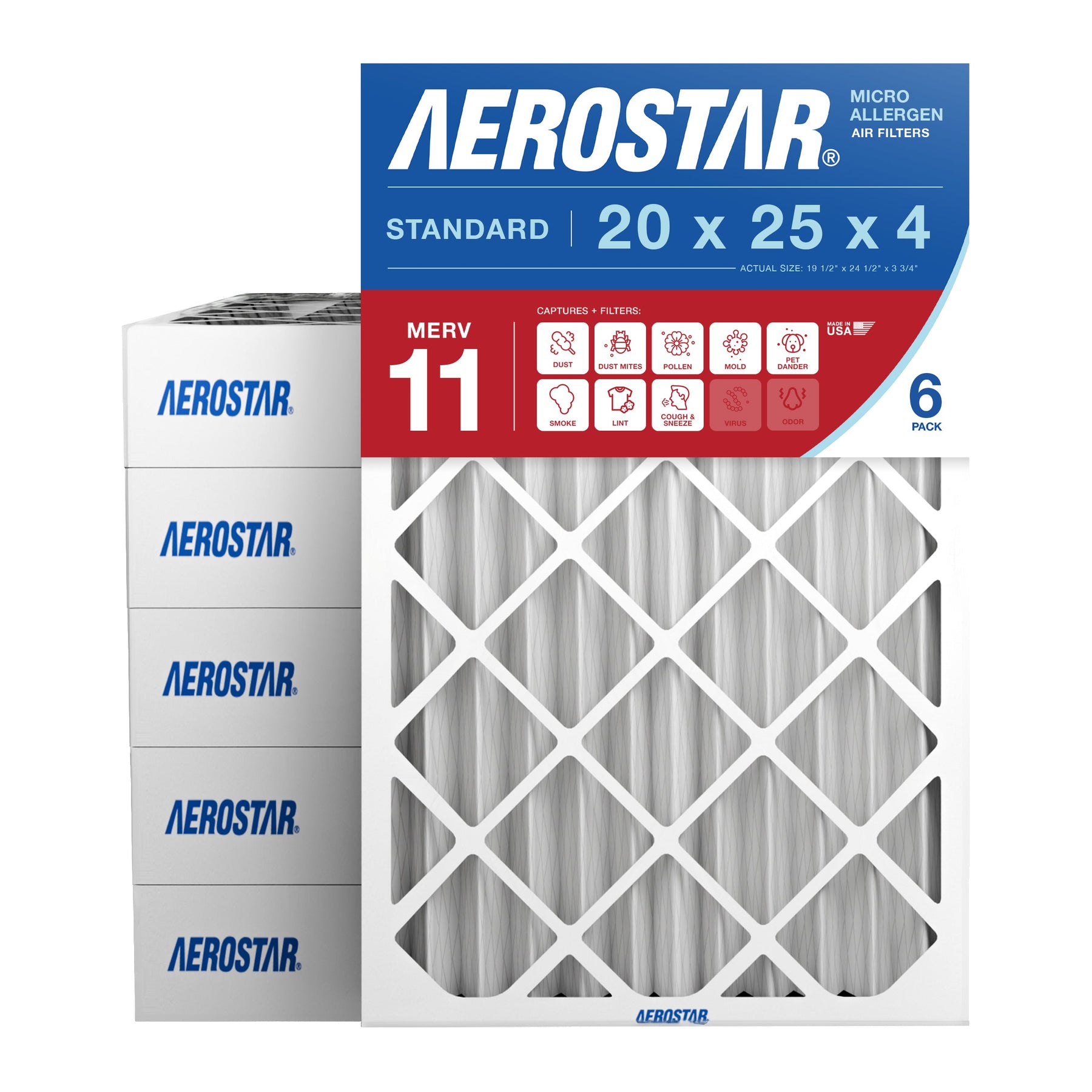 20x25x4 Commercial & Residential Aerostar Air Filter – Factory Direct ...