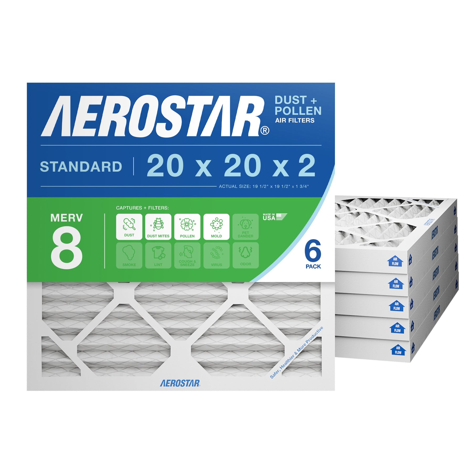 20x20x2 Aerostar Air Filter – Factory Direct Filters